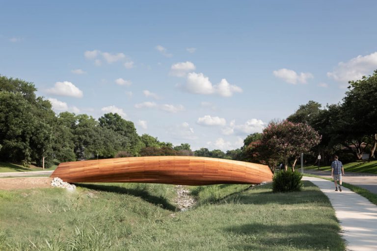 Drift Bridge: A Floating, Curved Branch Looking Pedestrian Bridge in ...