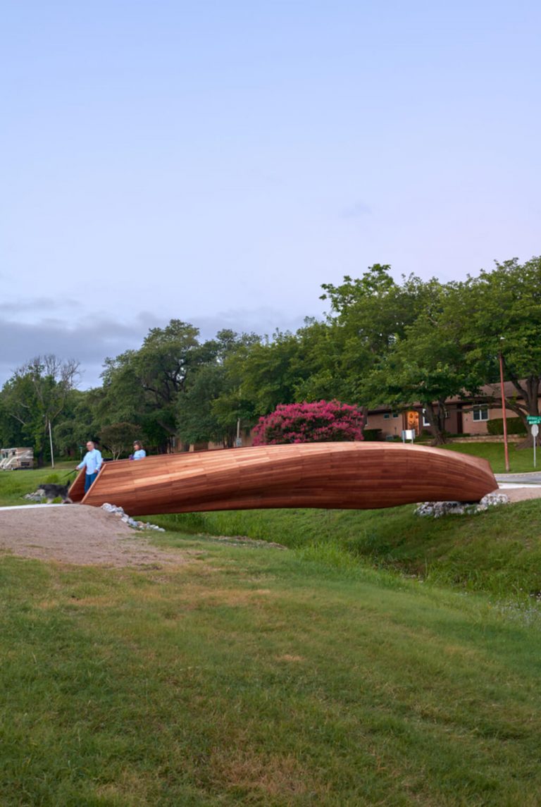 Drift Bridge: A Floating, Curved Branch Looking Pedestrian Bridge in ...