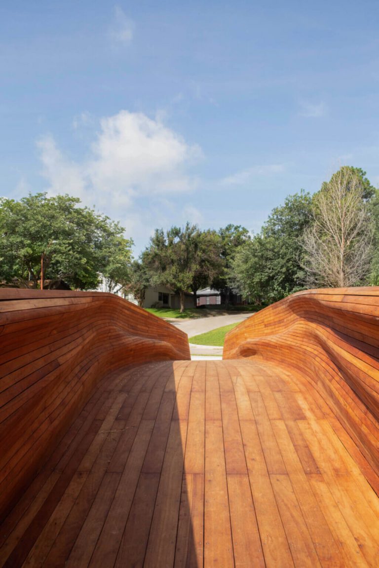 Drift Bridge: A Floating, Curved Branch Looking Pedestrian Bridge in ...