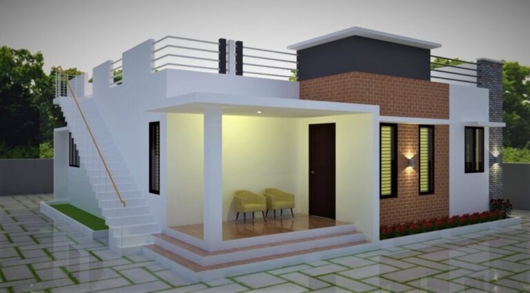 15+ Best Village Single Floor Home Front Design Ideas