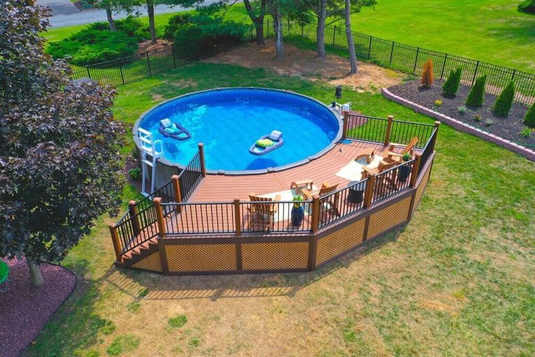 30+ Best Above Ground Pool with Deck Ideas for Your Backyard ...