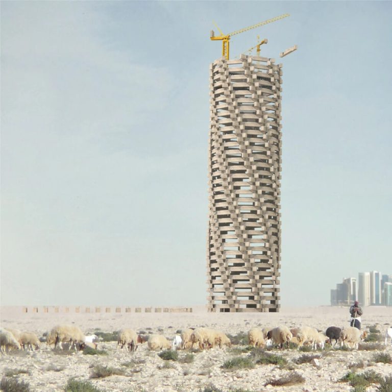 Qatar World Cup Memorial Tower by Architecture Studio Week ...